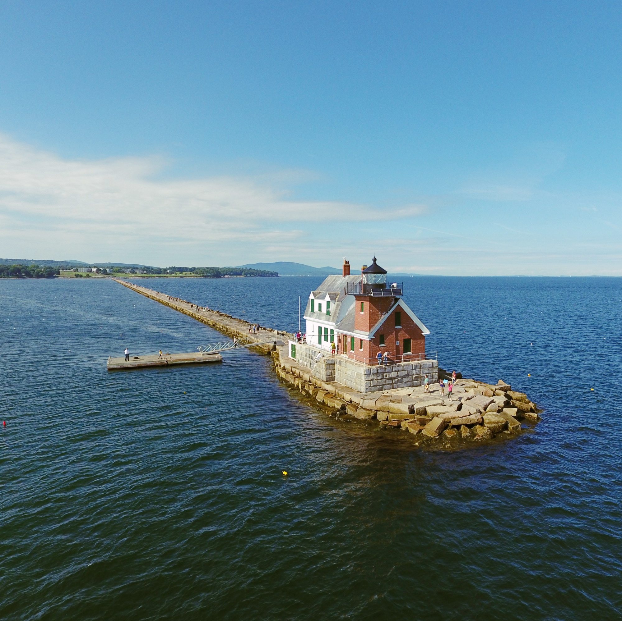 Breakwater Lighthouse Rockland Maine - Seasons of Smiles